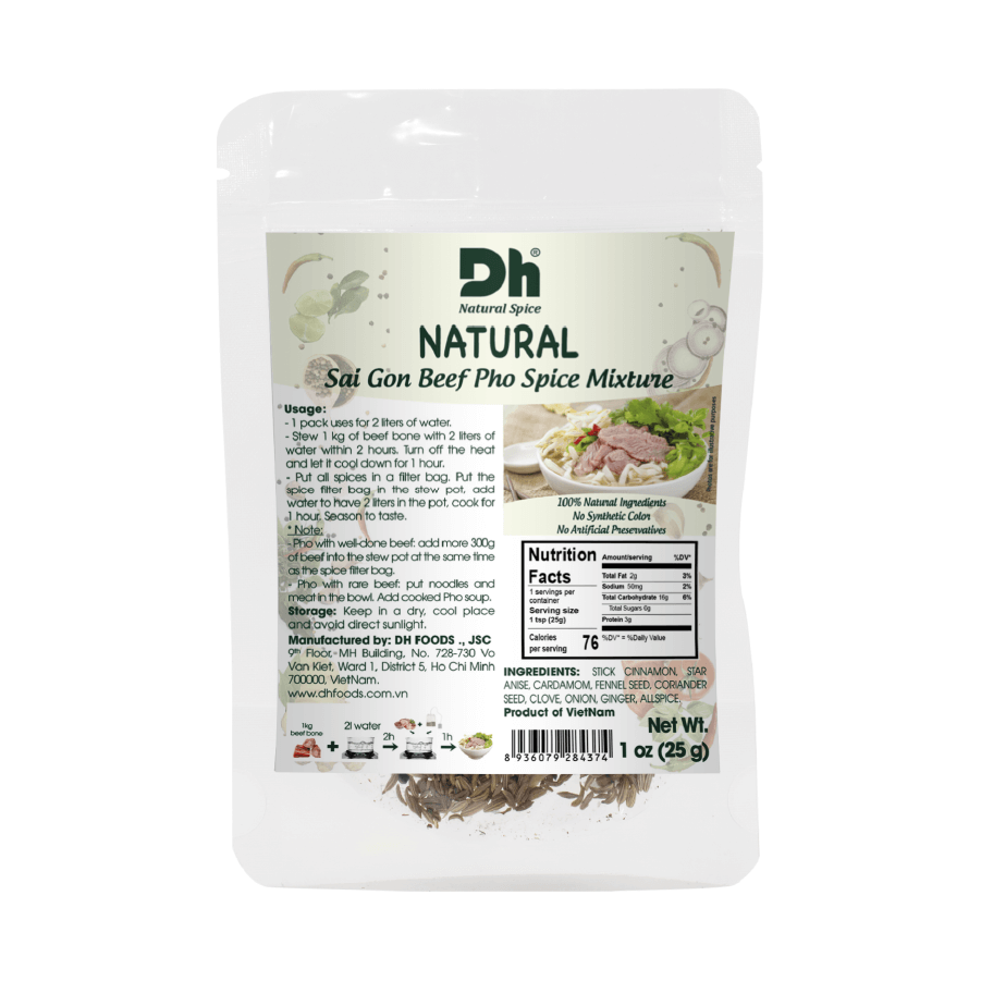 DH Foods - NATURAL Saigon Beef Pho Spice Mixture distributed by Vietfa ...